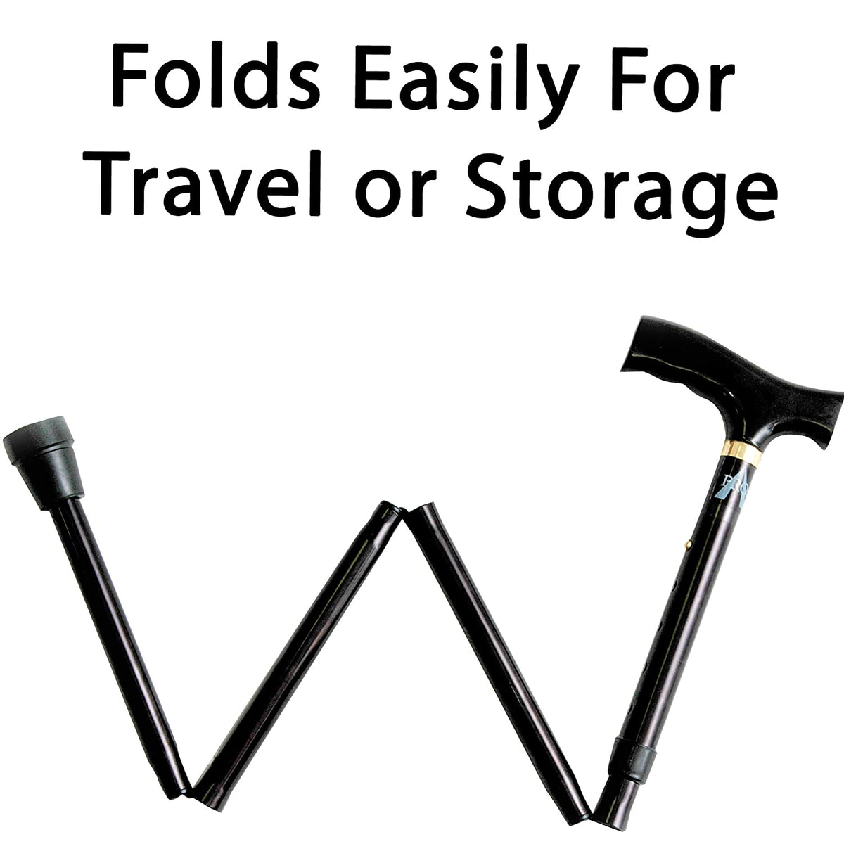 ProBasics Bronze Folding Cane- Walking Cane for Men and Women -Collaps ...